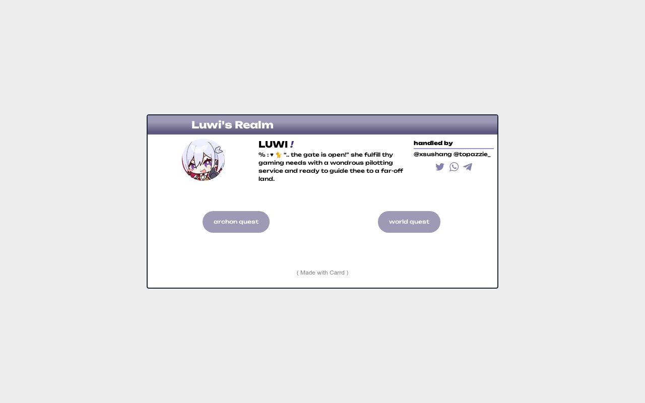 Luwi's Genshin PL Details